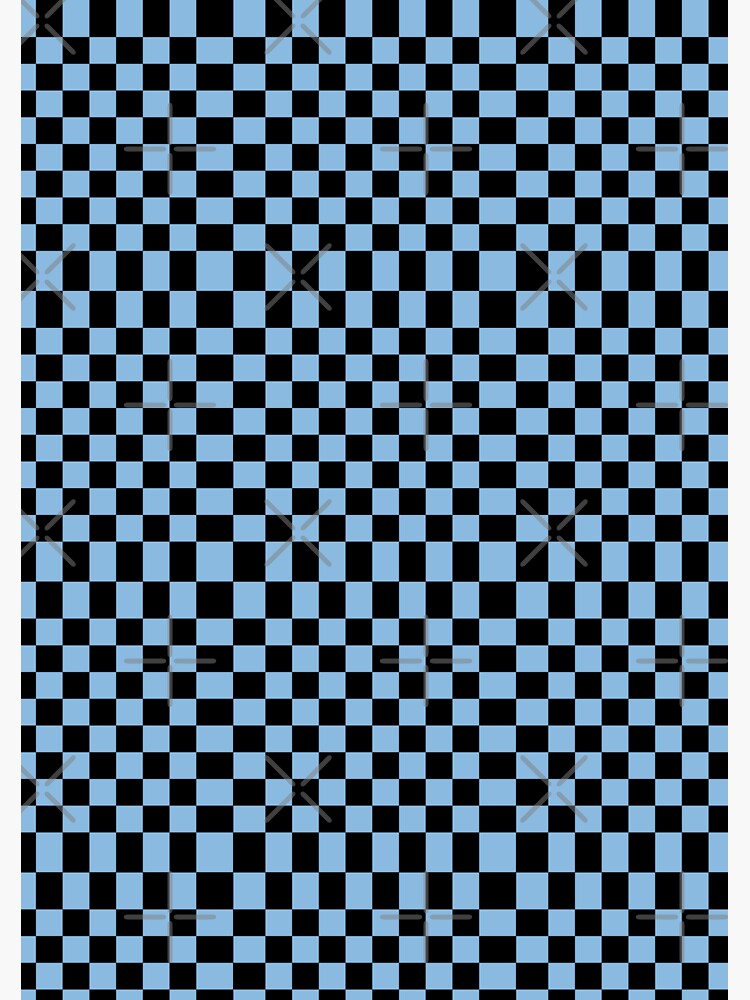 "A Blue and Black Checkered Design" Sticker by GamesandMovies | Redbubble