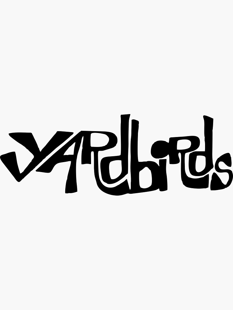 Pegatina «EL MÁS VENDIDO Mercancía con el logotipo de Yardbirds Band ...