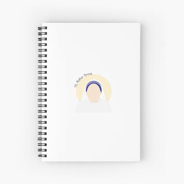 "Saint Mother Teresa of Calcutta Drawing" Spiral Notebook for Sale by ...