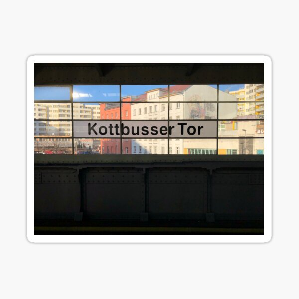 "U Kottbusser Tor" Sticker for Sale by Ginge-n-Tonic | Redbubble