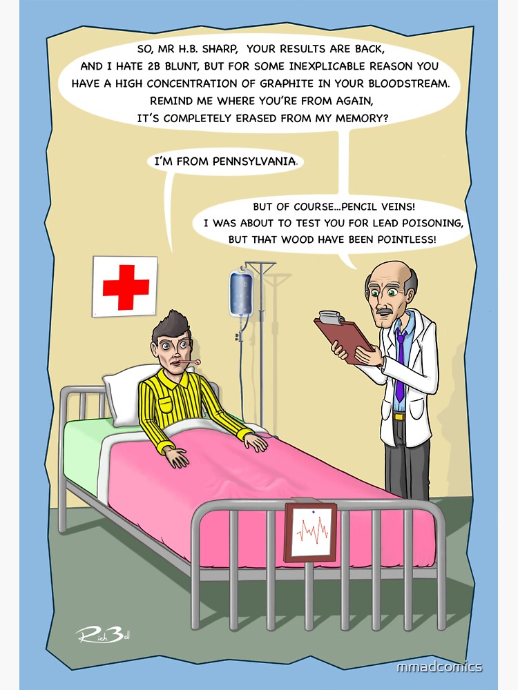 "Pencil puns - jokes, Pennsylvania, lead" Sticker for Sale by ...