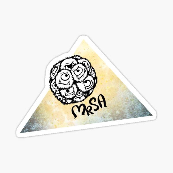 "MRSA" Sticker for Sale by eliza-coli | Redbubble
