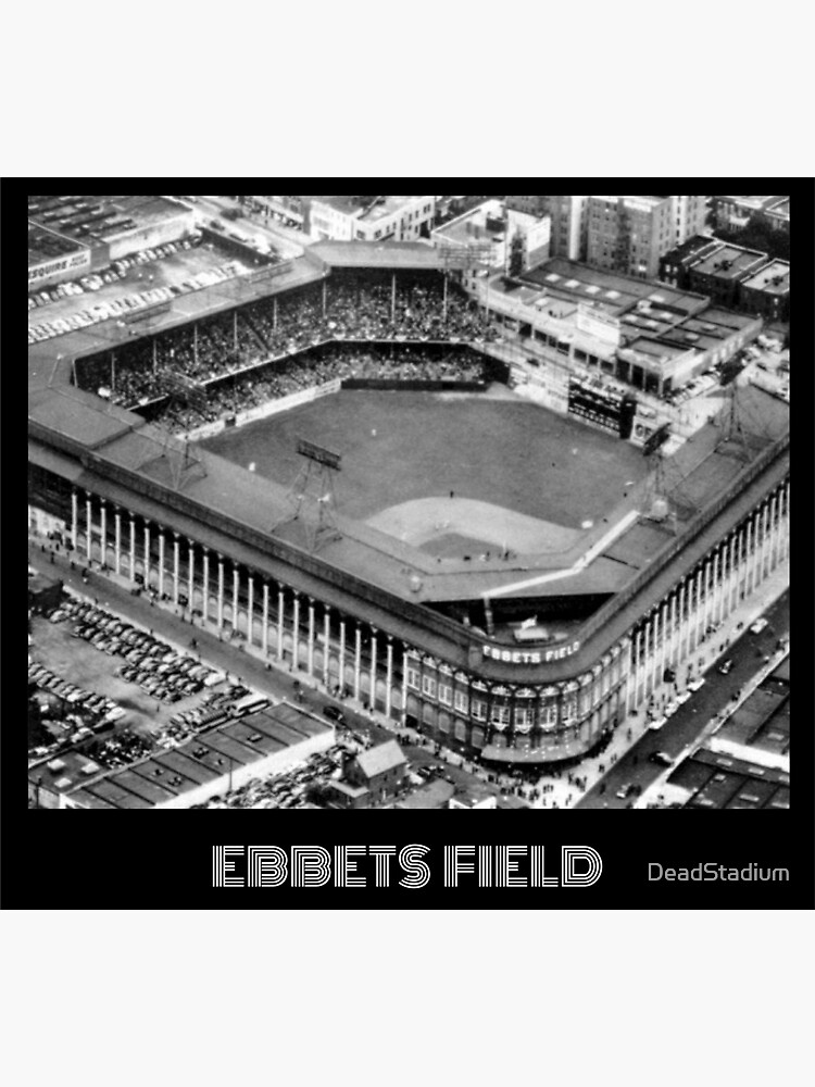 "Ebbets Field- Dodger Blue" Sticker for Sale by DeadStadium | Redbubble