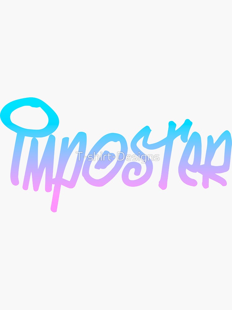 "Among Us Imposter" Sticker for Sale by T-shirt-Designs | Redbubble