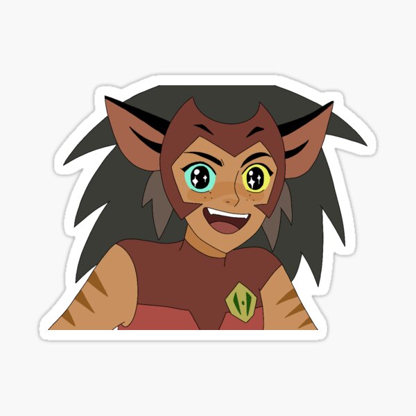 "Big eyes catra" Sticker for Sale by ProScribble | Redbubble