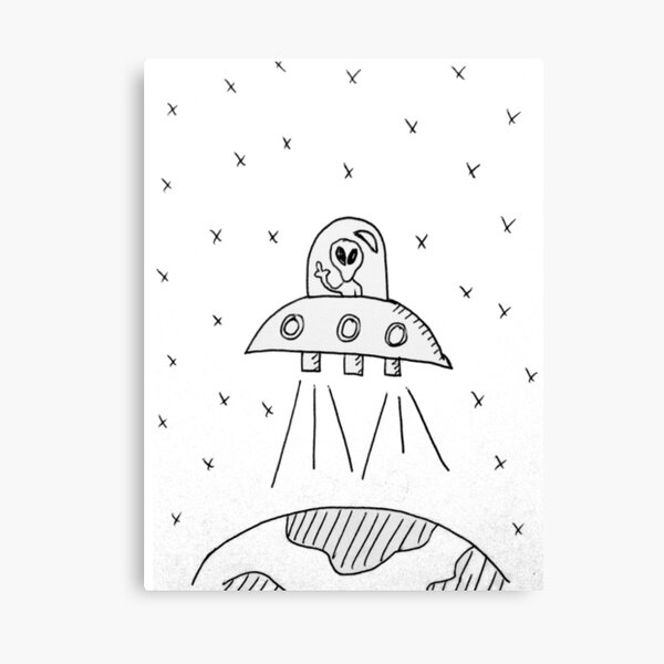 "Alien Doodle" Canvas Print for Sale by caitlinellenv | Redbubble