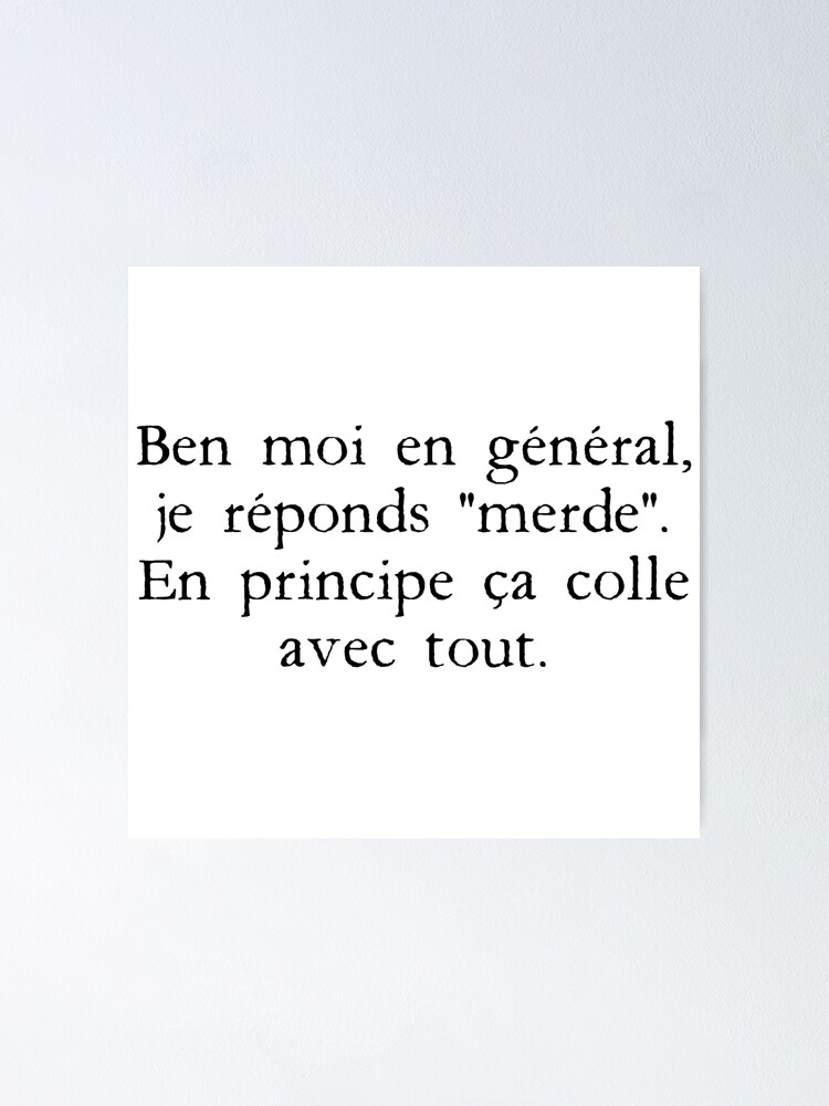 Poster « Kaamelott - Leodagan #9 - Ben moi en général, je réponds ...