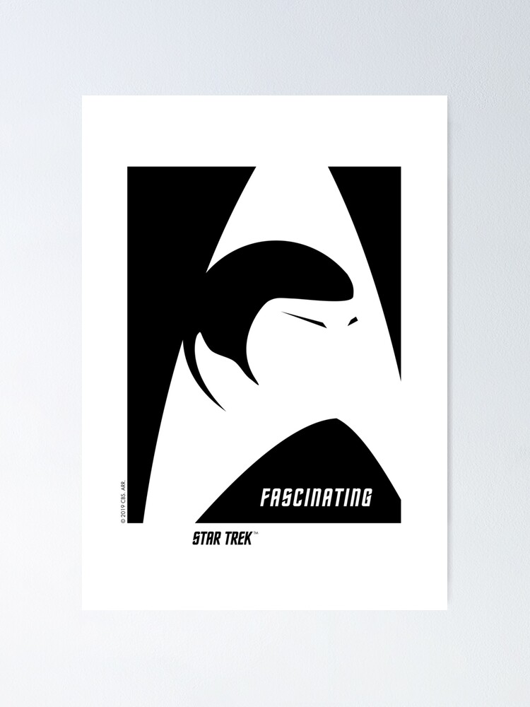 "Spock Fascinating Star Trek Original Series Transparent logo" Poster ...