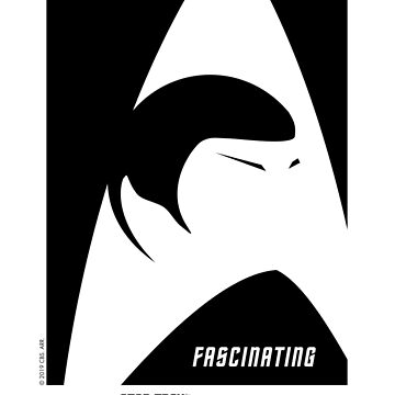 "Spock Fascinating Star Trek Original Series Transparent logo" Poster ...