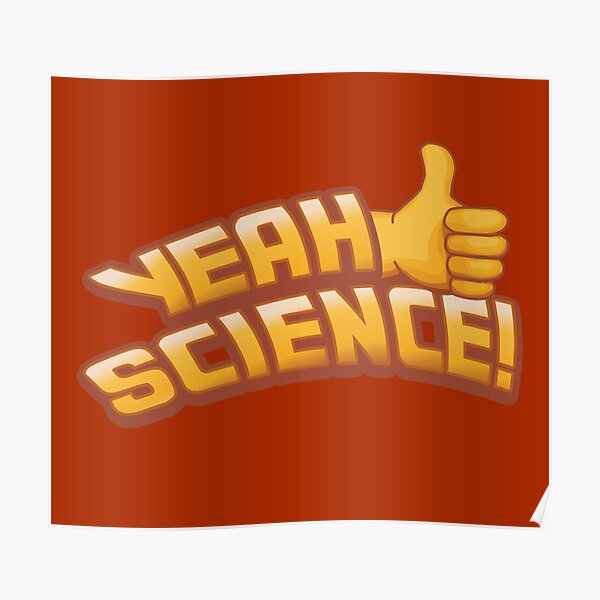 "Retro Yeah Science Thumbs Up" Poster by jitterfly | Redbubble