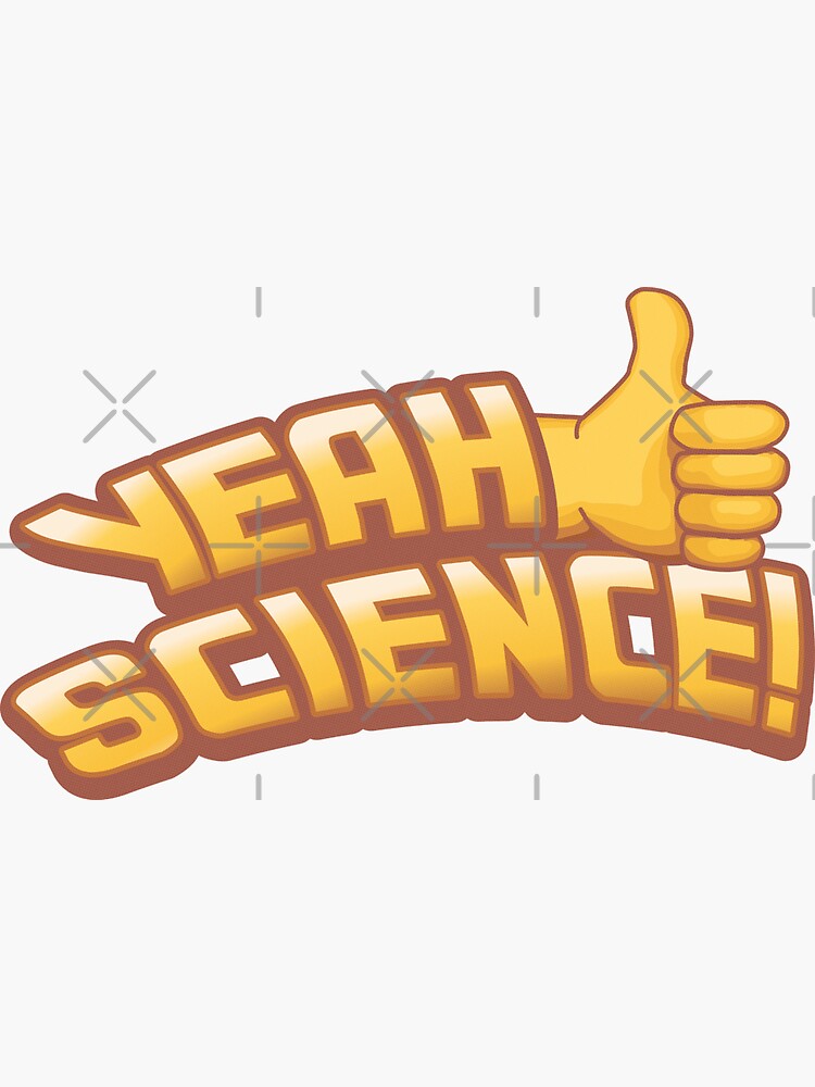 "Retro Yeah Science Thumbs Up" Sticker for Sale by jitterfly | Redbubble