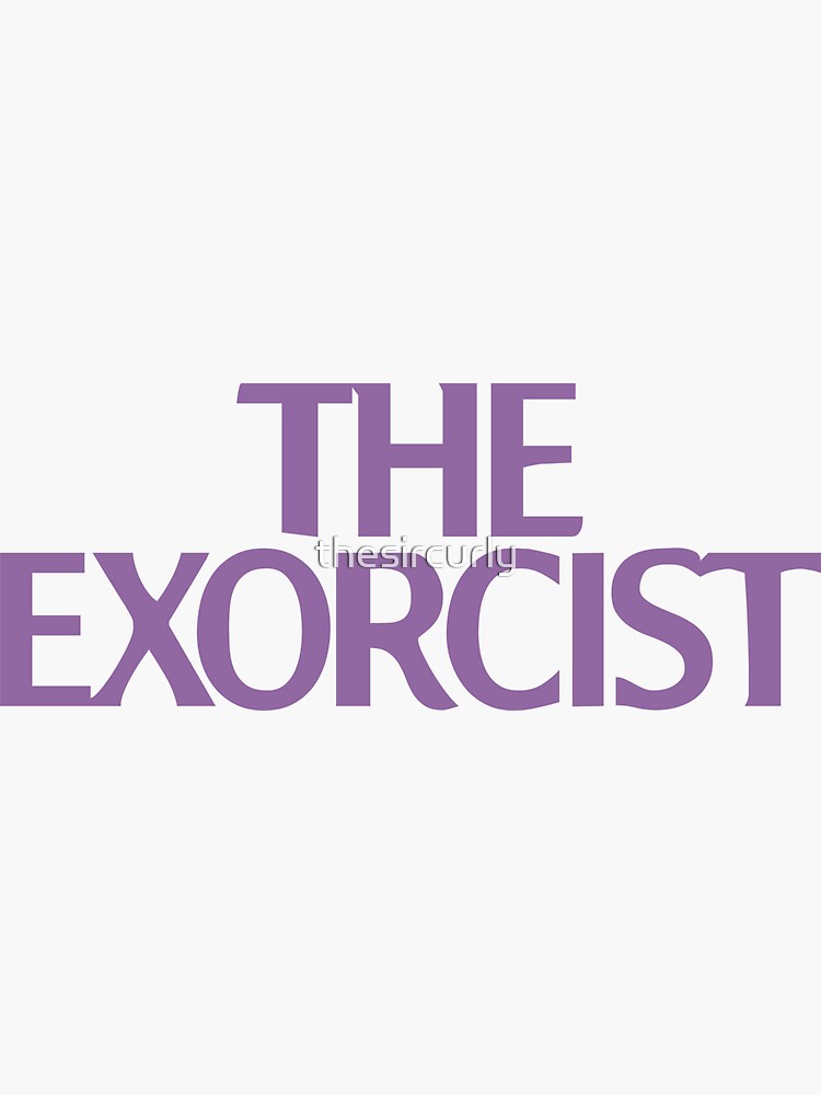 "The Exorcist" Sticker for Sale by thesircurly | Redbubble
