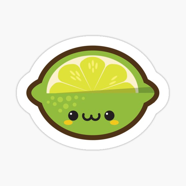 "Cute Lime" Sticker for Sale by VivtheFish | Redbubble