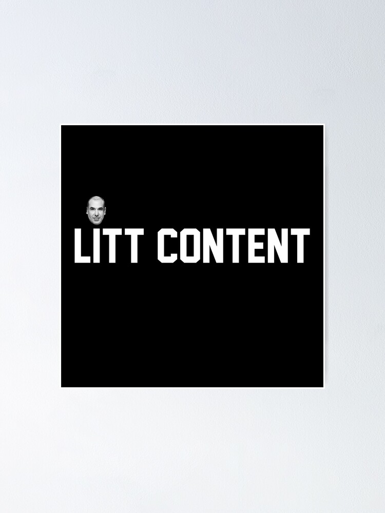 "Litt Content Lewis Litt Suits" Poster by T-shirt-Designs | Redbubble