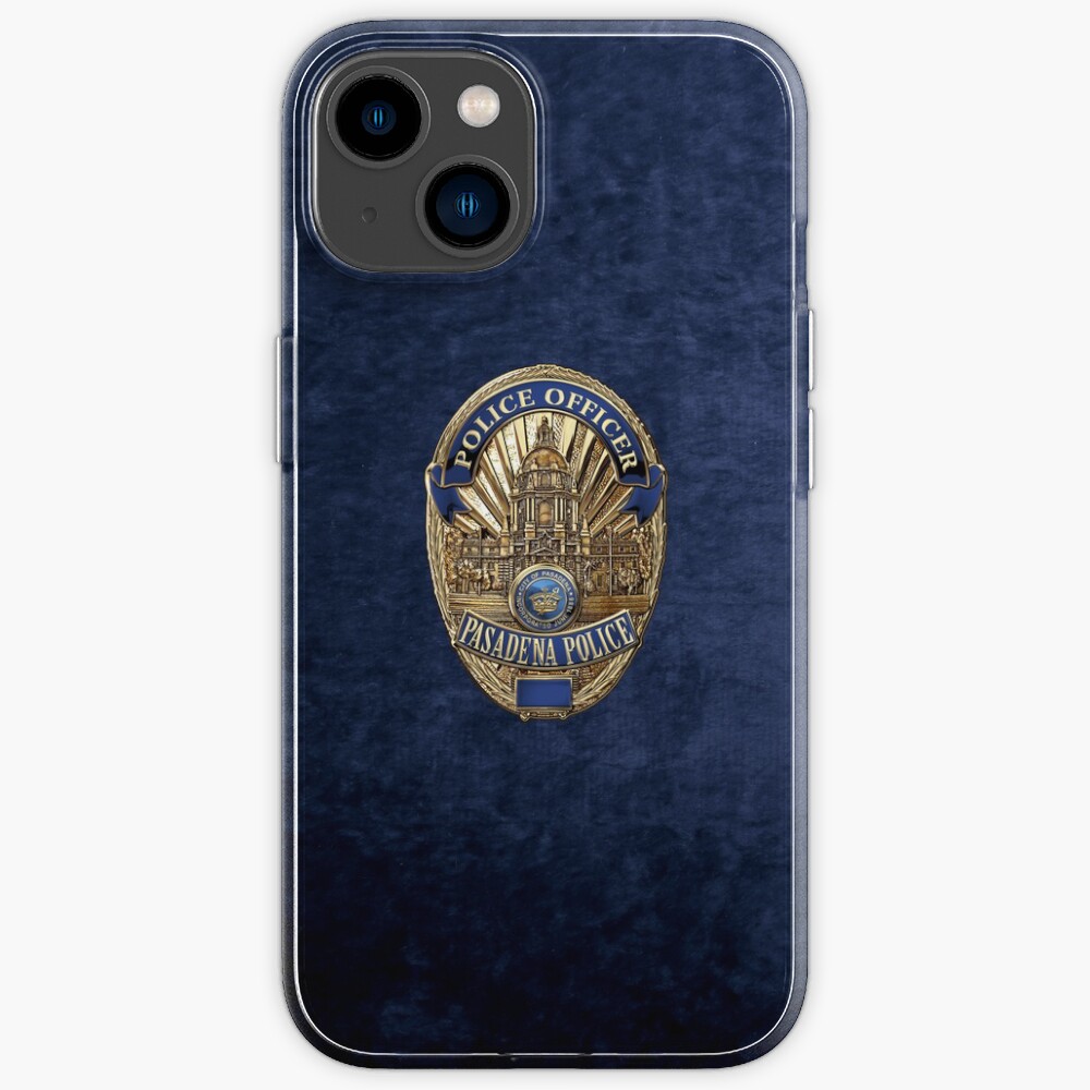 "Pasadena Police Department - PPD Officer Badge over Blue Velvet ...
