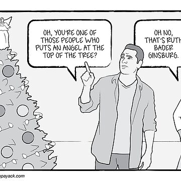 "'RBG Angel' Cartoon" Greeting Card for Sale by Peter Paul Payack ...