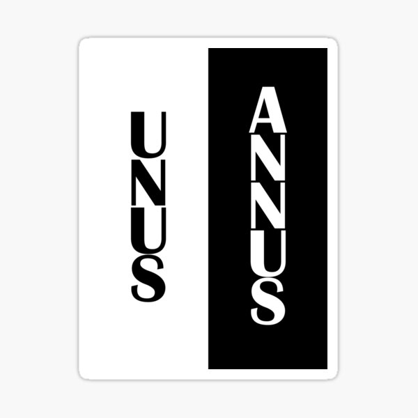 "Unus Annus" Sticker for Sale by mohamedchedri | Redbubble
