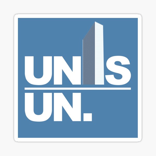 "UNIS-UN Logo" Sticker by Unis-UN21 | Redbubble