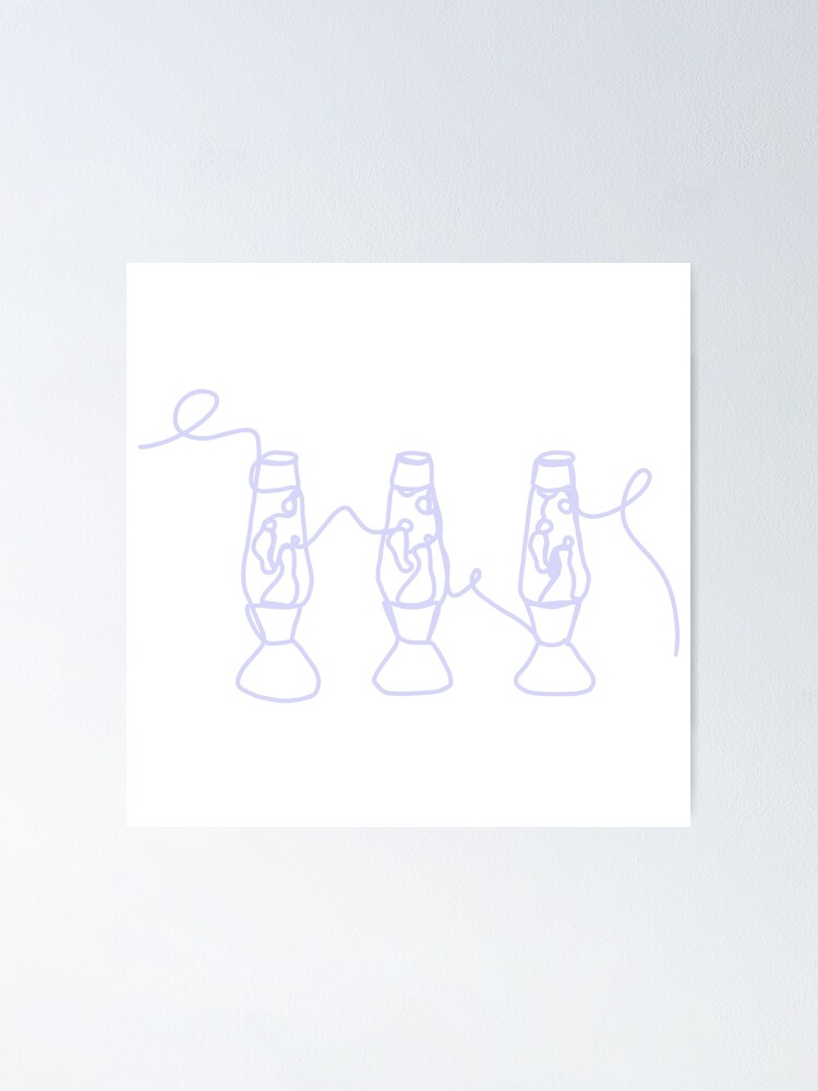 "minimalist lava lamp simple outline" Poster by PaulinaS | Redbubble