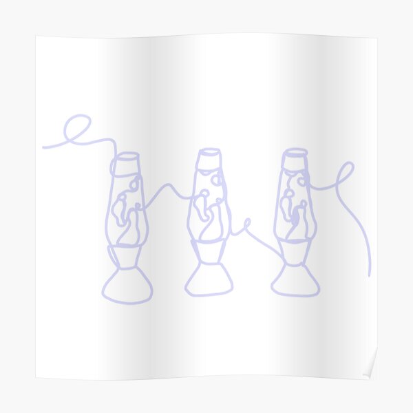 "minimalist lava lamp simple outline" Poster by PaulinaS | Redbubble