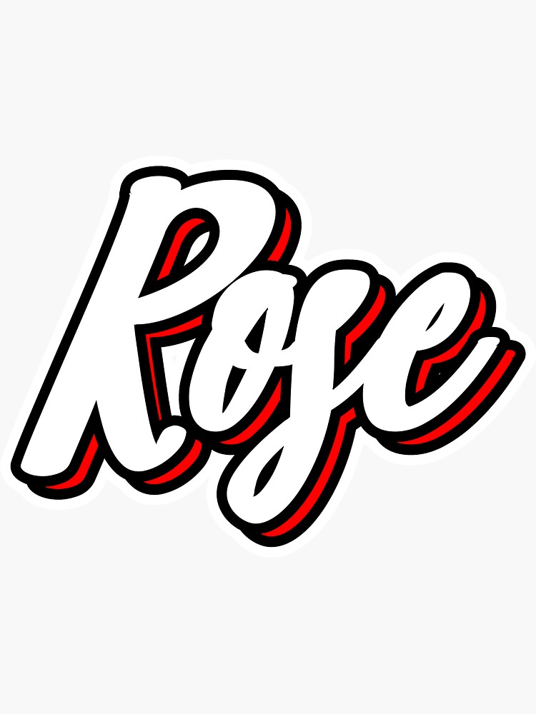 "Rose first name - hand lettering design" Sticker by sulies | Redbubble