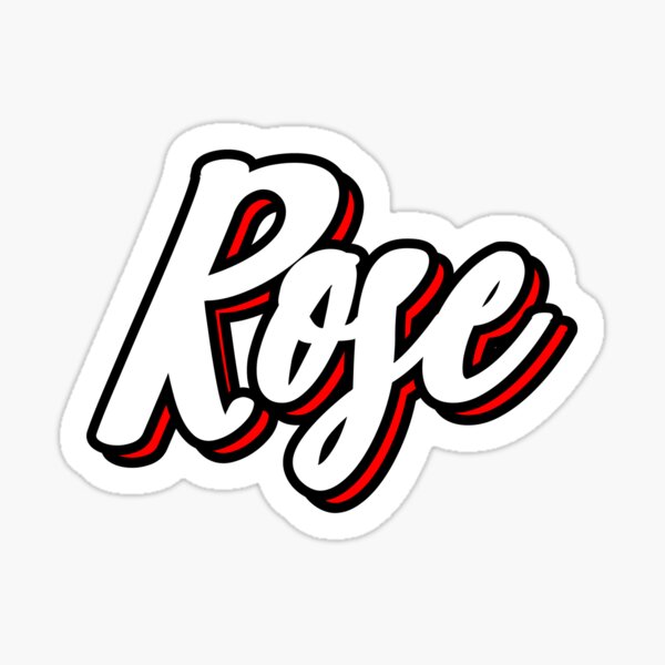 "Rose first name - hand lettering design" Sticker by sulies | Redbubble