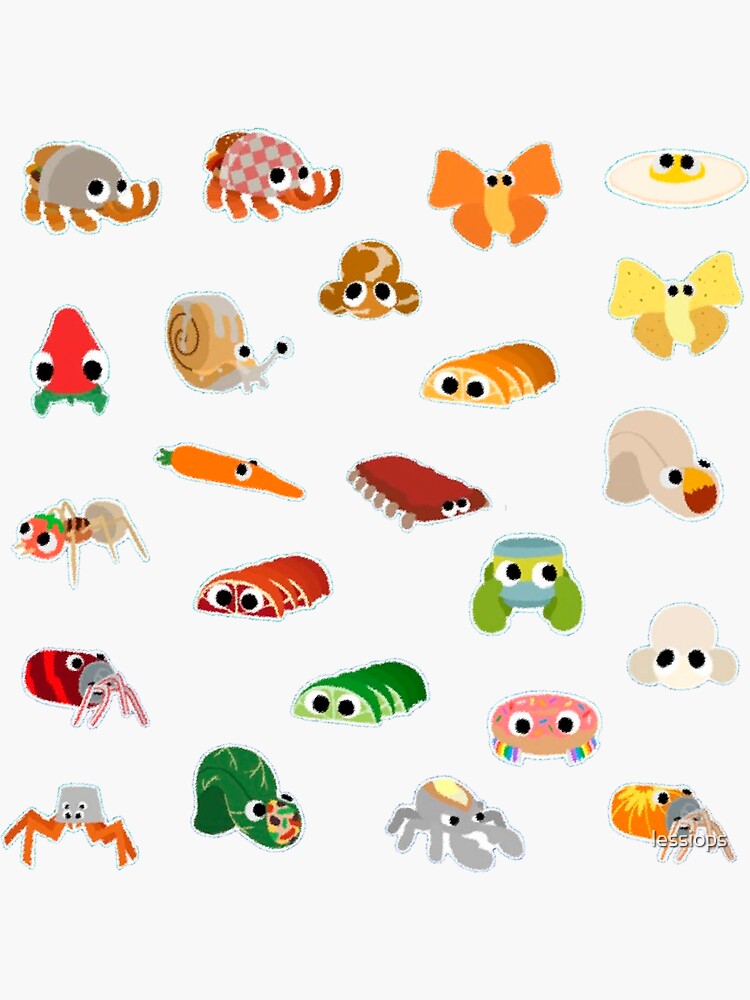 "bugs snacks stickers" Sticker for Sale by lessiops | Redbubble