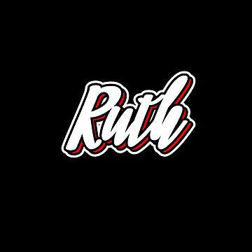 "Ruth first name - hand lettering design" Sticker by sulies | Redbubble