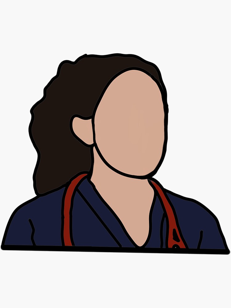 "Christina Yang Portrait" Sticker by Graycesthings | Redbubble