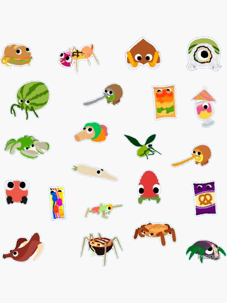 "bug snack stickers 2" Sticker for Sale by lessiops | Redbubble