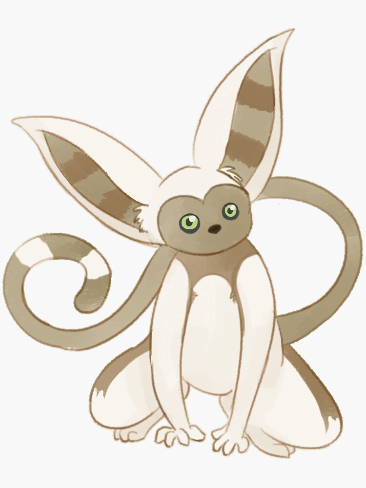 "Momo ATLA" Sticker for Sale by StudioCalico | Redbubble