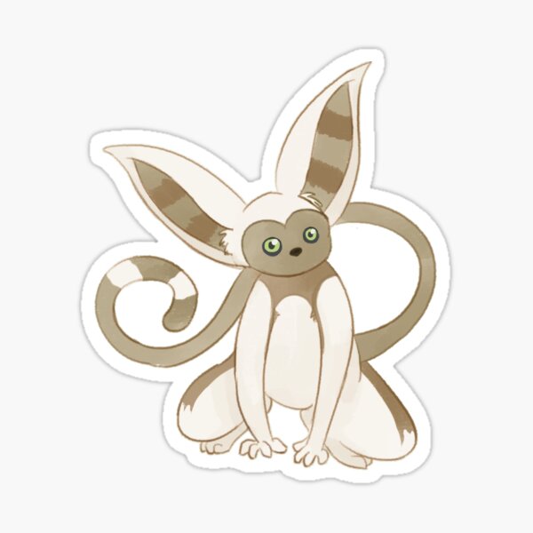 "Momo ATLA" Sticker for Sale by StudioCalico | Redbubble
