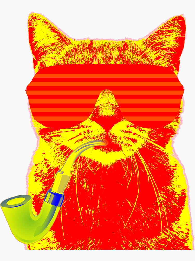 "Cat Boss" Sticker by hicham007 | Redbubble