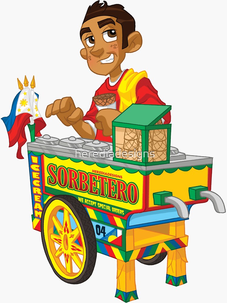 "Philippines - Sorbetero" Sticker for Sale by herediadesigns | Redbubble