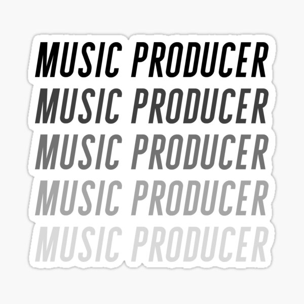 "Music Producer" Sticker for Sale by HY2ROGEN | Redbubble