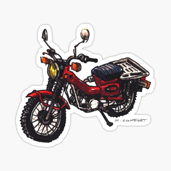 "Postie Bike" Sticker for Sale by MComfort61 | Redbubble