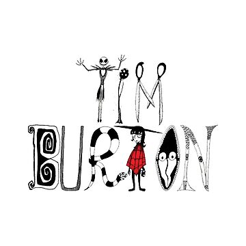 "Tim Burton "Alphabet"" Poster for Sale by Mita Hego | Redbubble