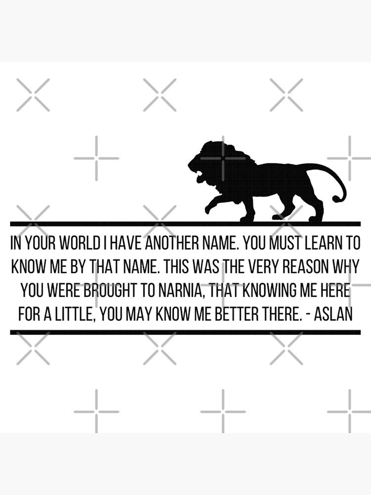 "Aslan Quote // Narnia, CS Lewis" Greeting Card for Sale by ...