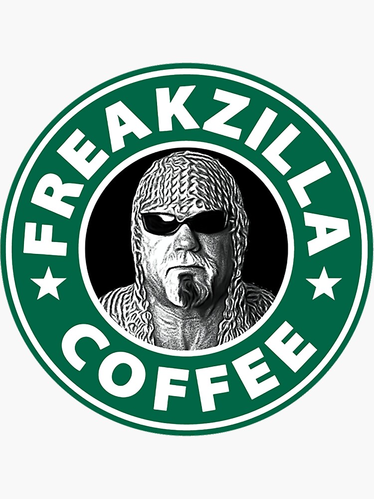 "Freakzilla Coffee" Sticker for Sale by Savagelovely | Redbubble