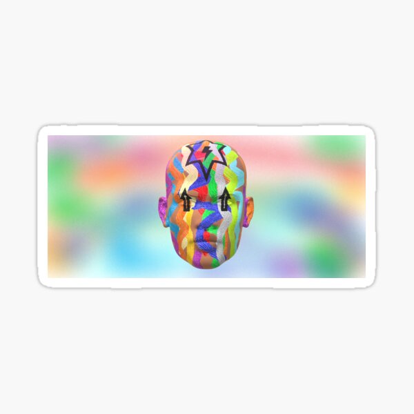 "Tribal face" Sticker for Sale by SamElbishi | Redbubble