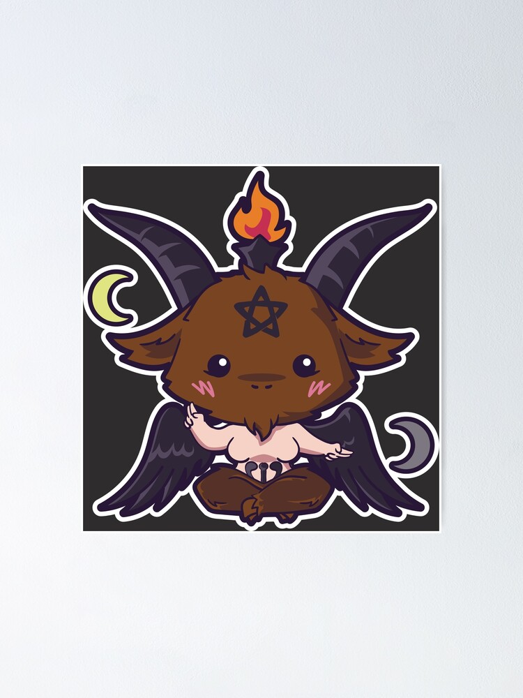 "Chibi Baphomet" Poster by MrJayDesigns | Redbubble