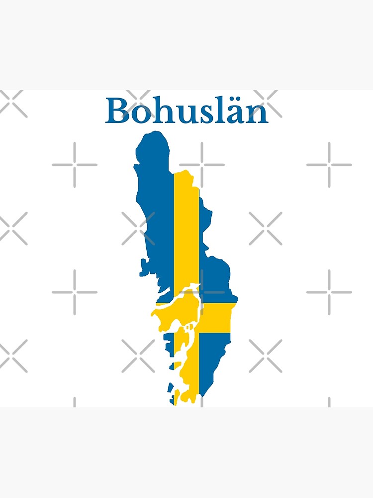 "Bohuslan Province Map, Swedish Province, Sweden." Poster for Sale by ...