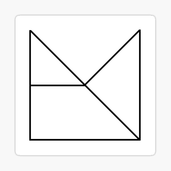 "Amal Name Line Logo B/W" Sticker by katherinegk | Redbubble