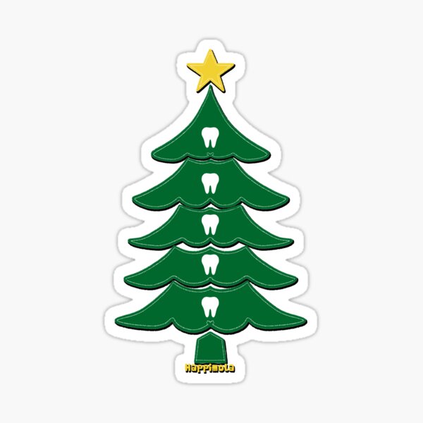 "Molar Christmas Tree" Sticker for Sale by TamaraArauz | Redbubble