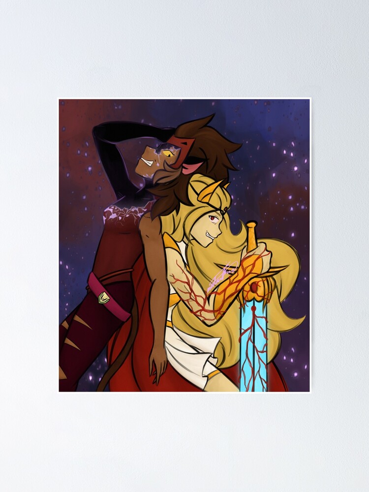 "Catra and Adora but the Corrupted Version " Poster by emberkire ...