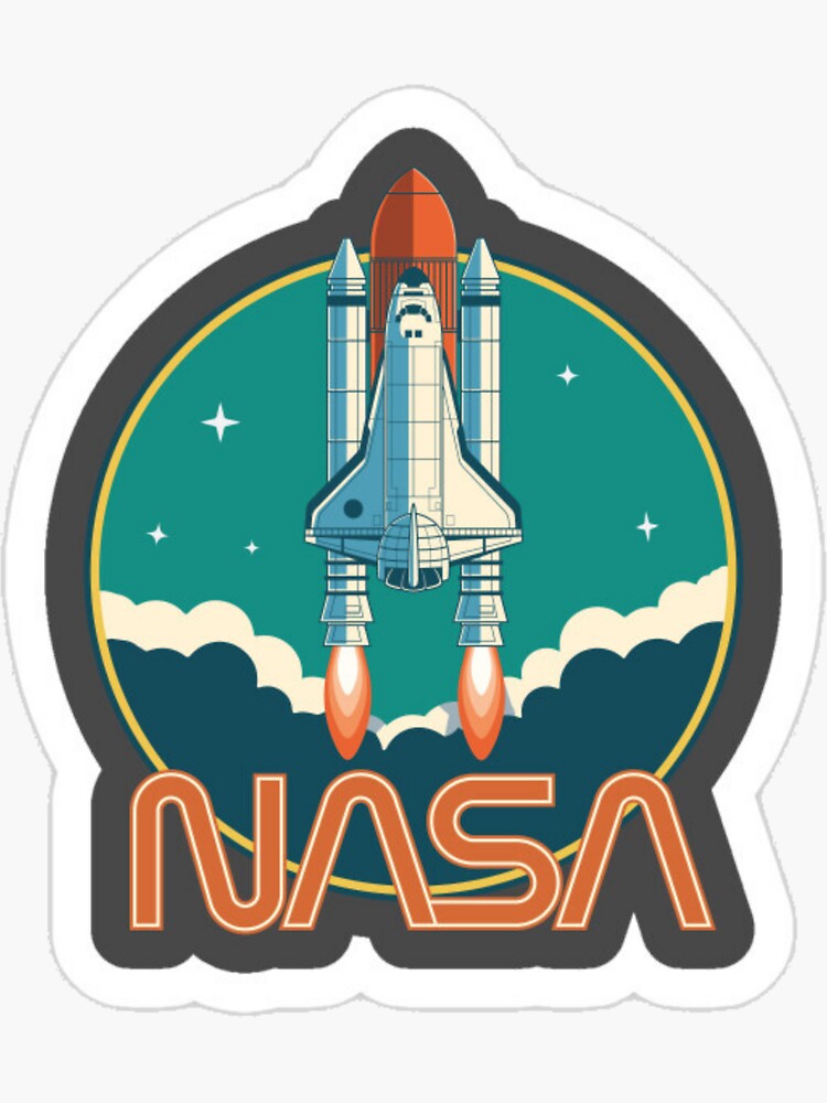 "NASA Rocket Launch" Sticker for Sale by GreatAllfather | Redbubble