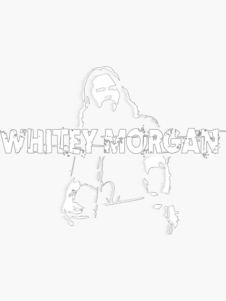 "Whitey Morgan" Sticker by mungiasjz | Redbubble