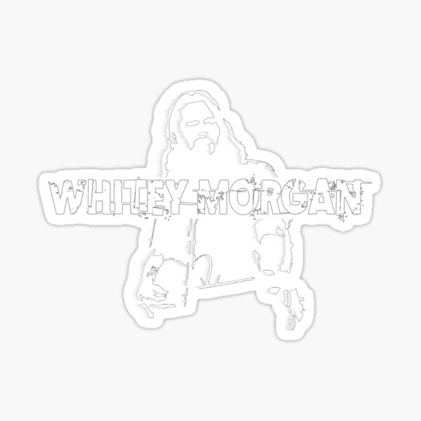"Whitey Morgan" Sticker by mungiasjz | Redbubble