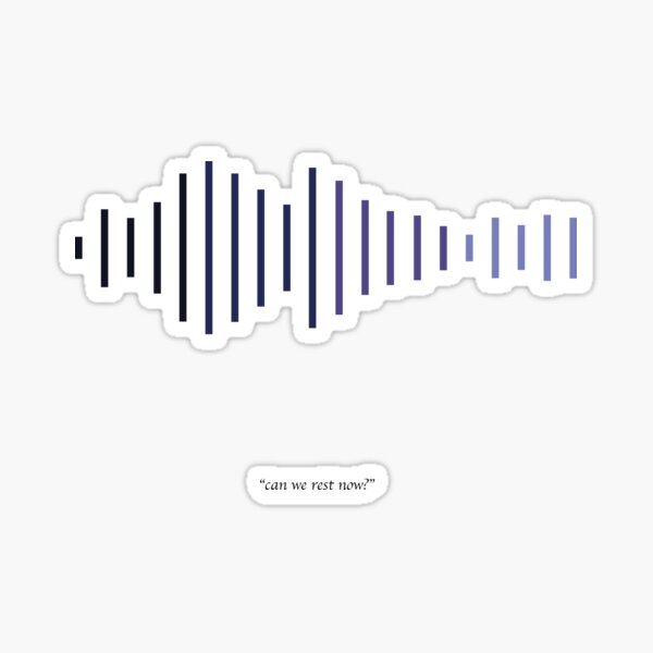 "Can We Rest Now?" Sticker for Sale by freesia-designs | Redbubble