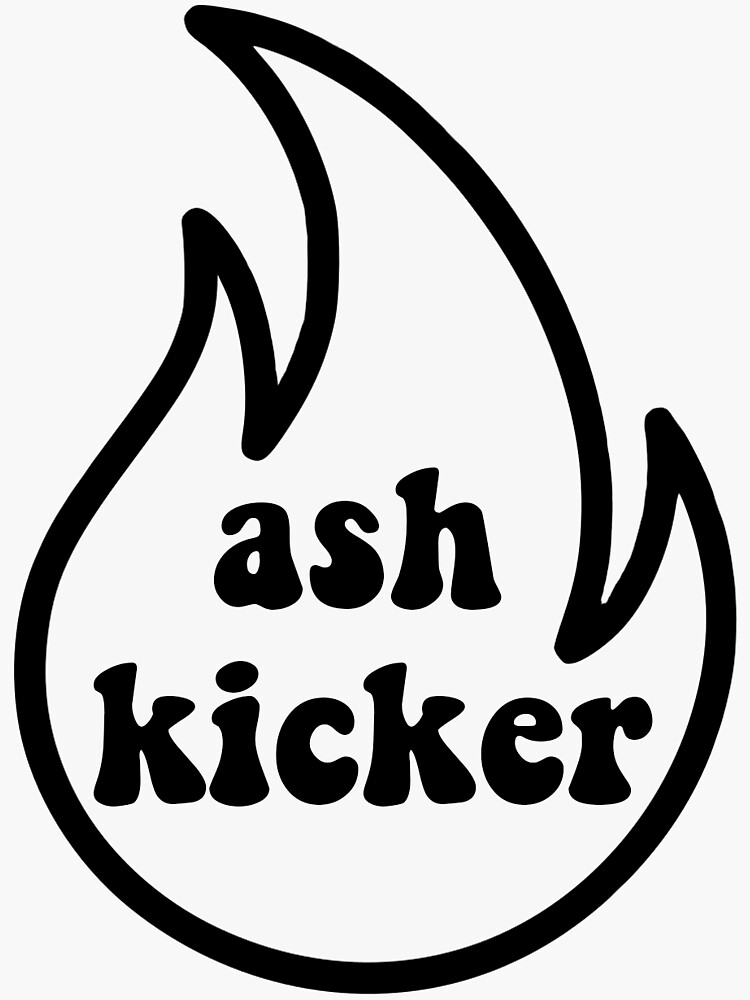 "Ash Kicker Sticker" Sticker by emilia-romaa | Redbubble